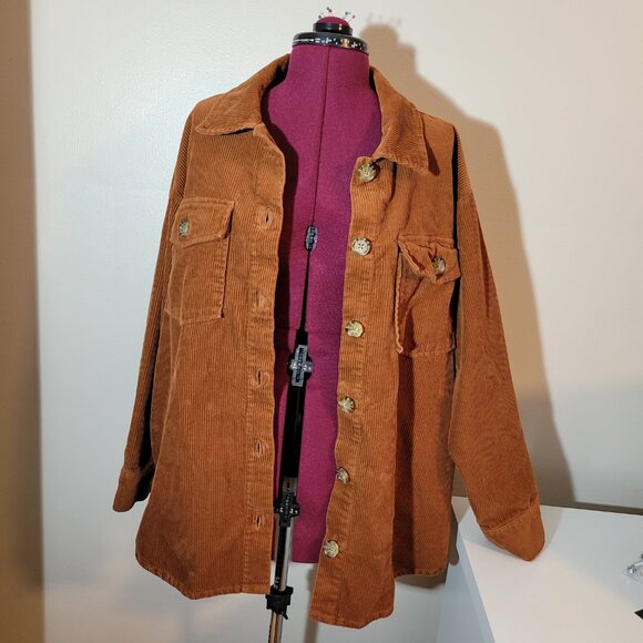 Time and Tru | Jackets & Coats | Time And Tru Womens Corduroy Shacket ...